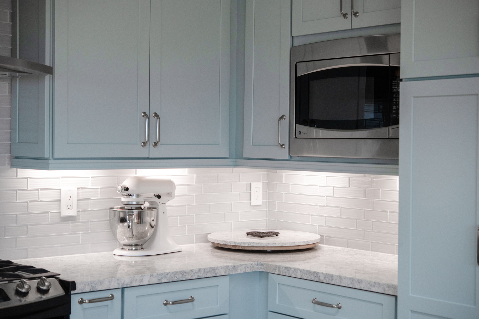 Point Loma Custom Blue Kitchen Remodel | Kaminskiy