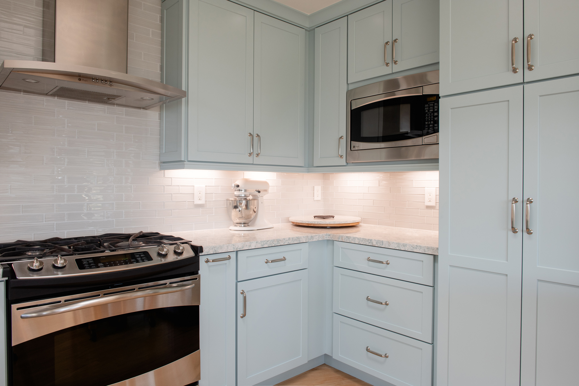 Point Loma Custom Blue Kitchen Remodel | Kaminskiy